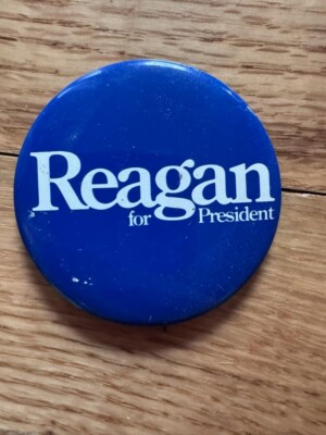 Vintage Reagan For President 1980 Election Button Pin Pinback 2 inch | eBay