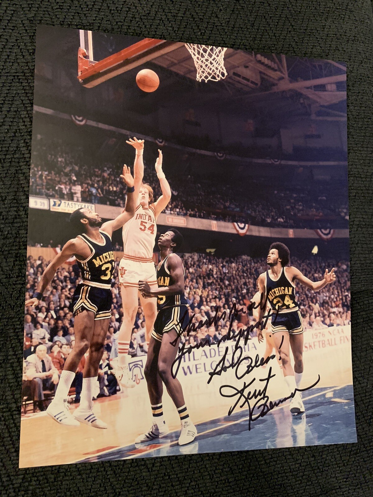 Kent Benson signed 8x10 Photo Autographed IU Indiana Hoosiers ...