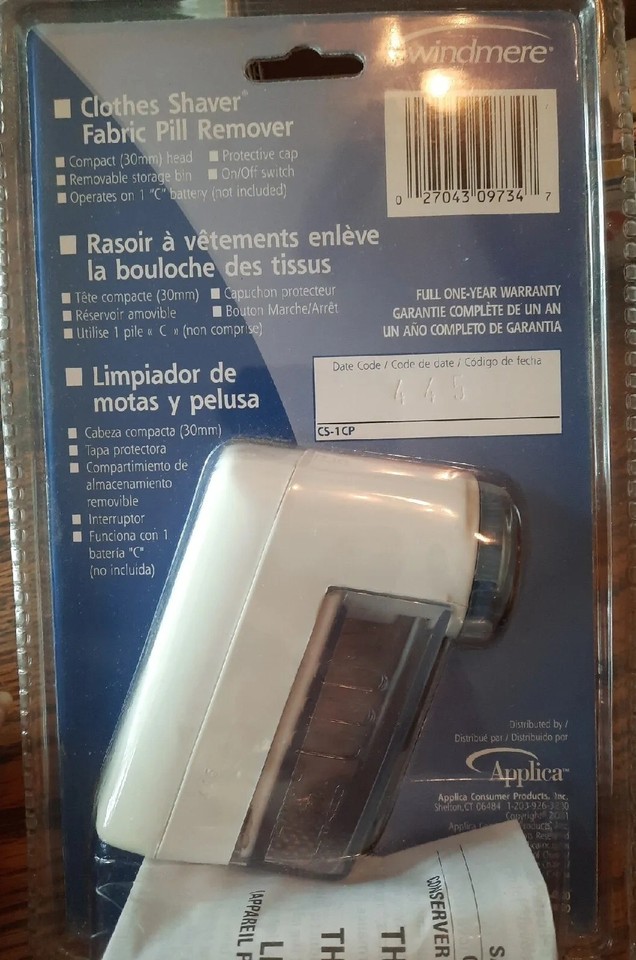 Windmere Clothes Shaver Cordless Fabric Pill Remover Sealed Package | eBay