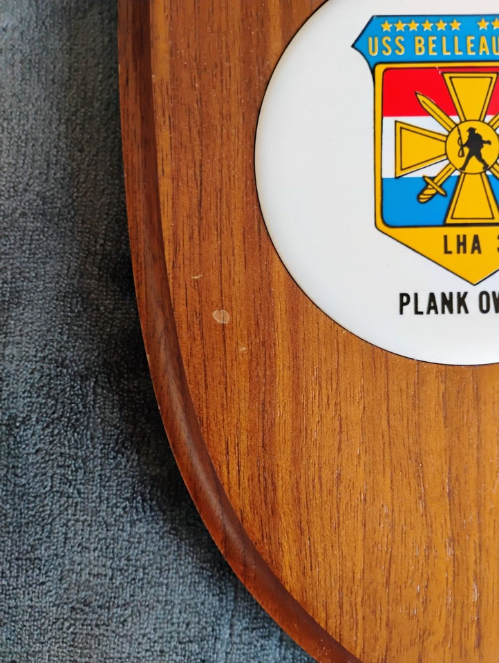 United States Navy Plank Owner Plaque USS BELLEAU WOOD LHA 3 | eBay