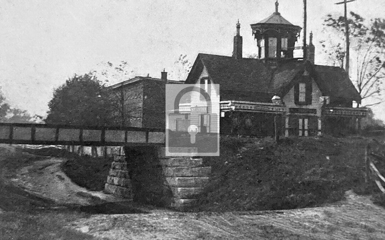 Pennsylvania Railroad Train Station Depot Stanton Delaware DE Reprint ...