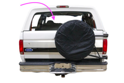 Fit 1980-1996 Ford Bronco Rear Glass, Back Window Power Drop Down Non ...
