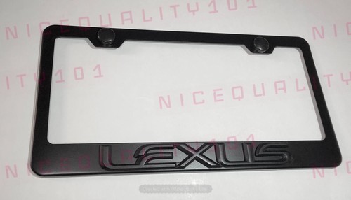 Lexus F Sport 3D Stainless Steel Black Finished License Plate Frame ...