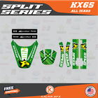 Graphics Kit for Kawasaki KX65 (1999-2024) KX 65 Split Series- Green | eBay