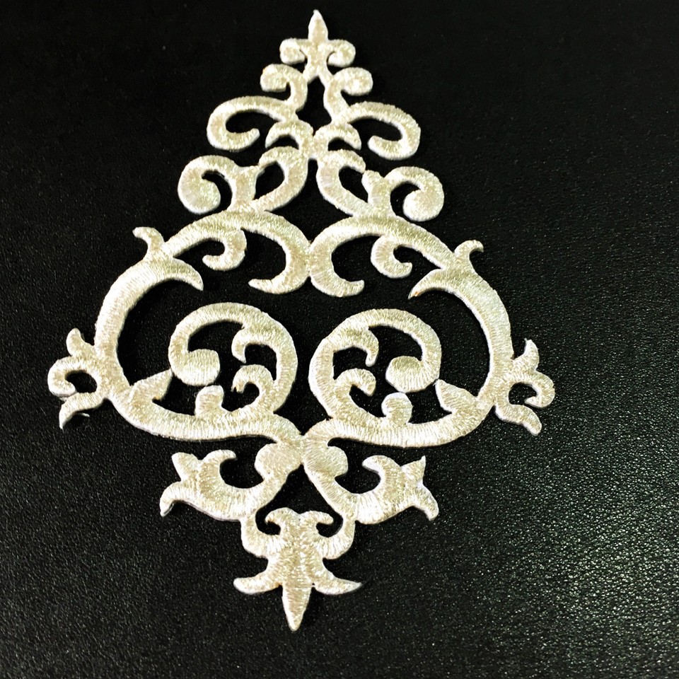 Celtic Knot Stencil Lace Applique Embroidered Iron On Patches Trinity ...