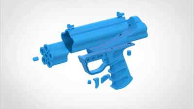 P11 Blaster Replica Prop Model DIY Kit - Tomb Raider The Cradle of Life ...
