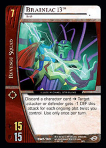 VS System: Brainiac 13, B-13 [Played] DC Worlds Finest TCG CCG Classic ...