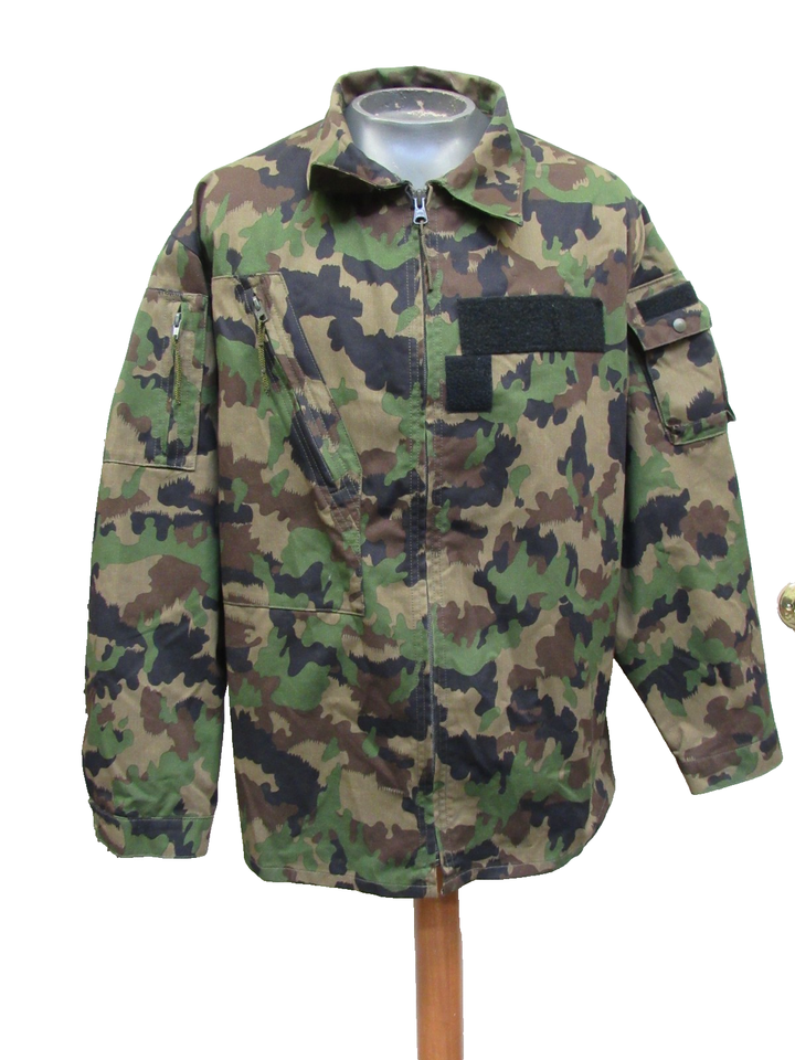 Swiss TAZ 90 Woodland Camo Field Shirt Combat Jacket M92 Approx a Size ...