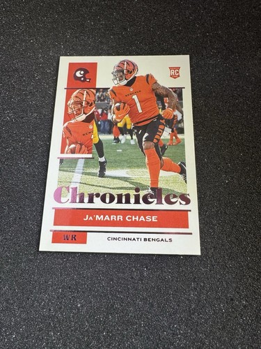 2021 Jamar Chase Panini Chronicles - PINK FOIL Bengals Rookie Card #17 ...