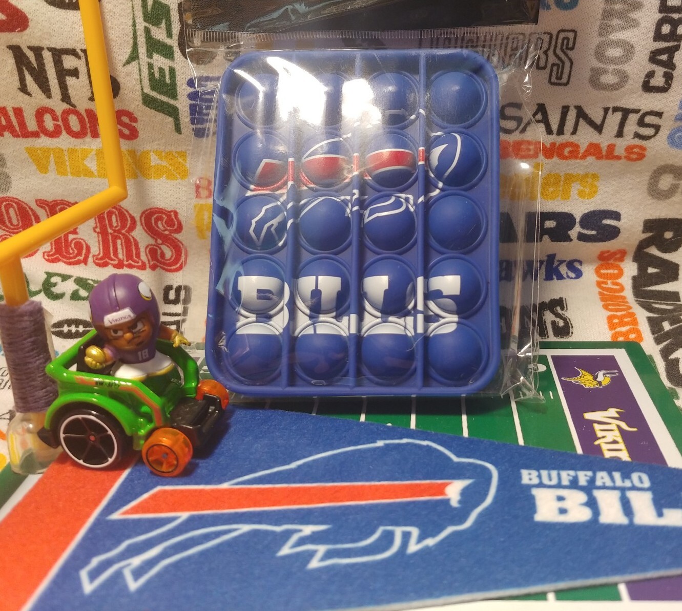 NFL Buffalo Bills Pocket Fidget Popper (100% silicone)(see also ...