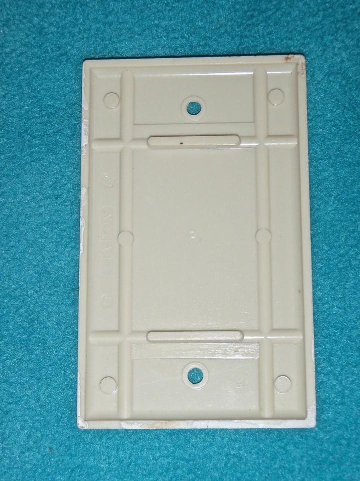 LEVITON BLANK PLATE COVER COLOR BEIGE | eBay