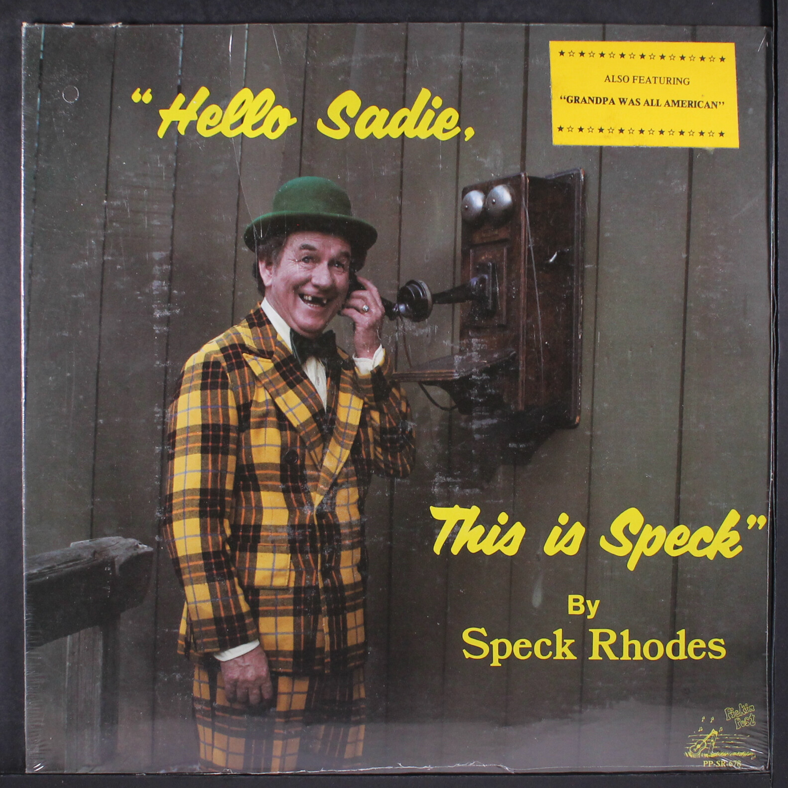 SPECK RHODES: "hello sadie, this is speck" PICKIN' POST 12" LP 33 RPM ...