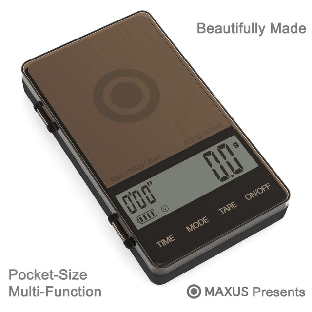 Espresso Scale With Timer 1000g X 0.1g Drip Tray Coffee Scale MAXUS ...