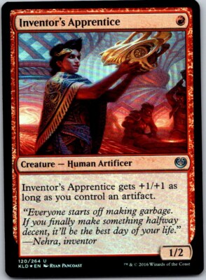 Magic the Gathering Inventor's Apprentice Kaladesh Foil MTG Free ...