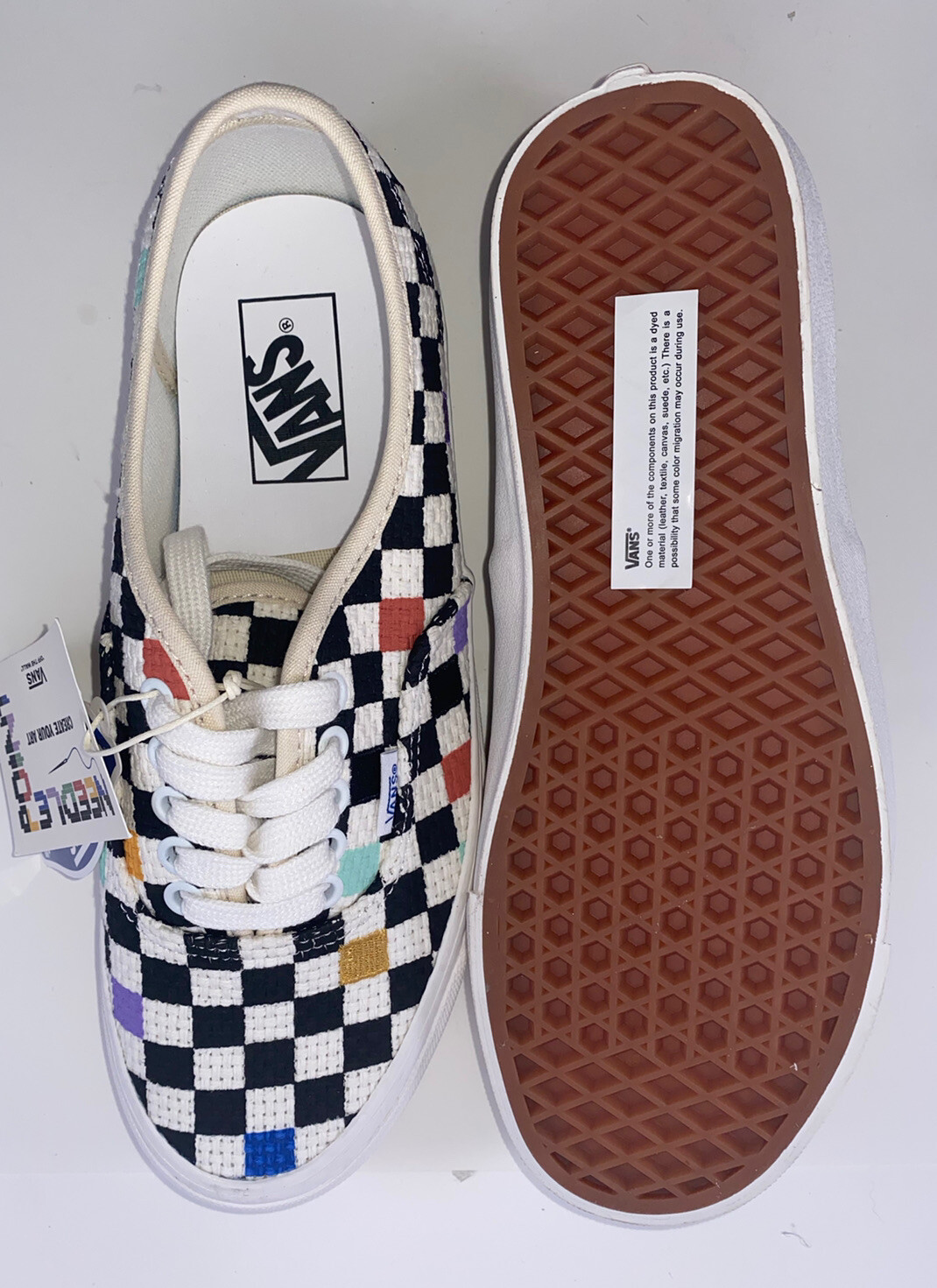 New Vans Authentic 44 DX Anaheim Factory Needlepoint/Checkerboard ...