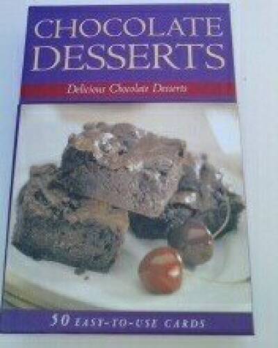 Chocolate Desserts - Cards By Amber Books - GOOD 1904687911 | eBay