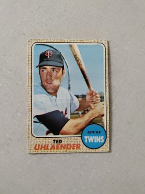 1968 Topps Baseball Ted Uhlaender Card #28 Minnesota Twins poor free ...
