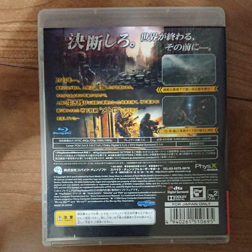 PS3 METRO Last Light 10695 Japanese ver from Japan | eBay