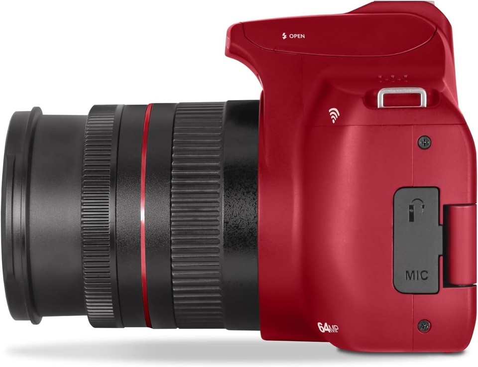 Minolta 64MP/ 4K Ultra HD Digital Camera with 10x Optical Zoom (Red) | eBay