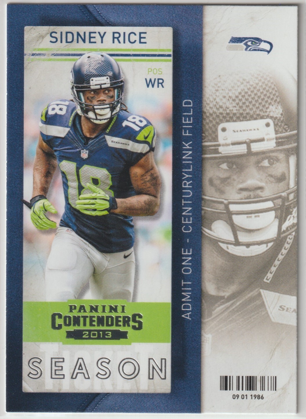 2013 Panini Contenders - Sidney Rice #86 for sale online | eBay