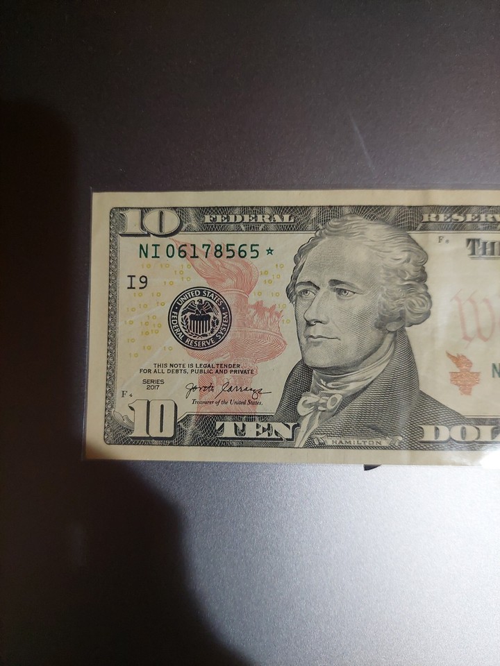 2017 NI 06178565* Ten Dollar Star Note Bill, uncirculated | eBay