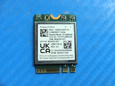 HP Pavilion Gaming 15-ec2121nr 15.6" OEM Wireless WiFi Card RTL8852AE ...