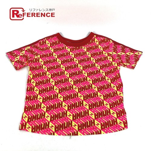 FENDI FS7137 Logo Apparel Top Round Neck Short Sleeve T Shirt Red ...