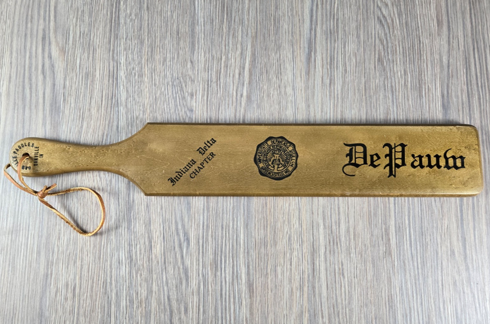 Depauw University Indiana Sigma Alpha Epsilon fraternity pledge wood ...