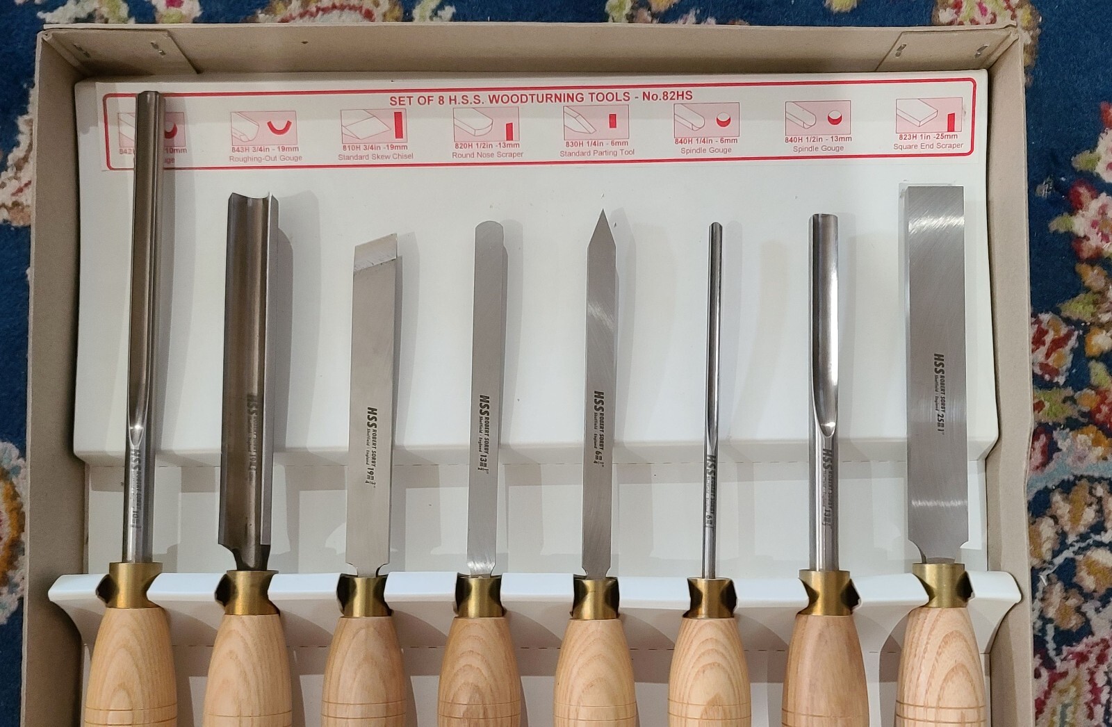 Robert Sorby 8 Piece Woodturning Tool Set (82HS) - Never Been Used ...