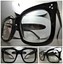 OVERSIZE VINTAGE RETRO NERD Style Clear Lens EYE GLASSES Thick Large ...