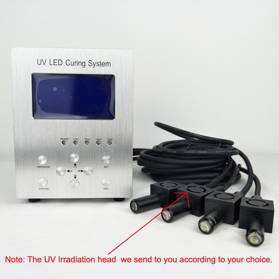 110-240V 365nm UV Spot Light Source Curing Equipment UV LED Irradiation ...