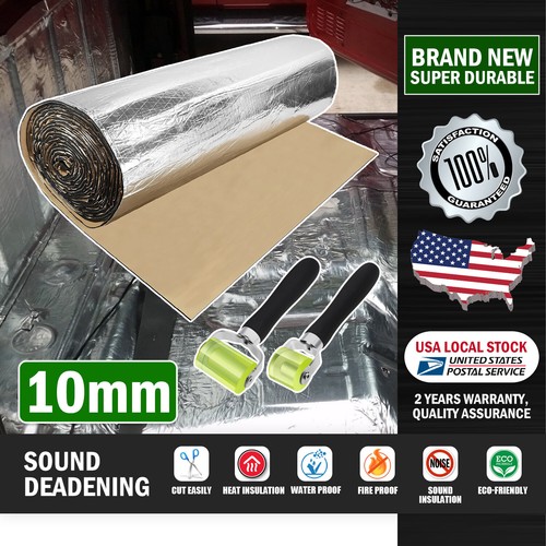 10mm Self-adhesive Fireproof Sound Deadener Heat Insulation Mat For Car ...