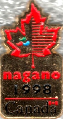 Nice Dated 1998 Nagano Canada Olympic Team NOC Pin | eBay