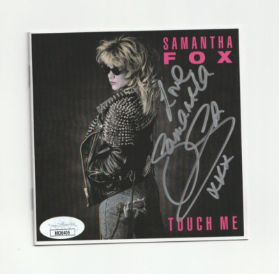 Samantha Fox Autographed CD Booklet Touch Me JSA Free Shipping MU640 | eBay