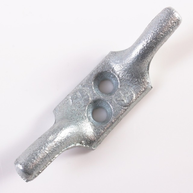 2x Washing Line Cleat Hooks 75mm Heavy Duty Galvanised Rope Tie Back ...