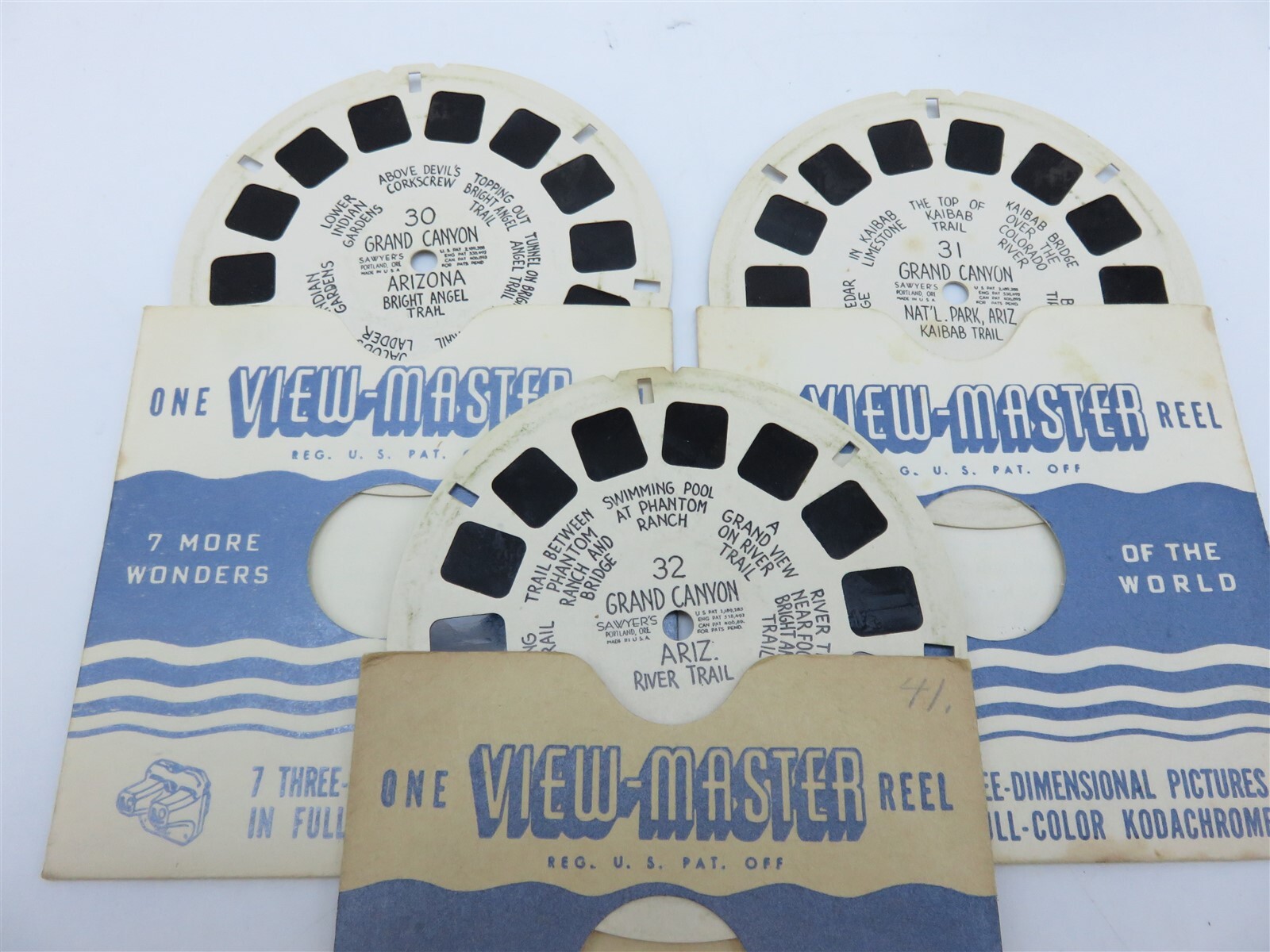 View Master 30, 31 & 32, Grand Canyon, Arizona, Hand Lettered, Single ...