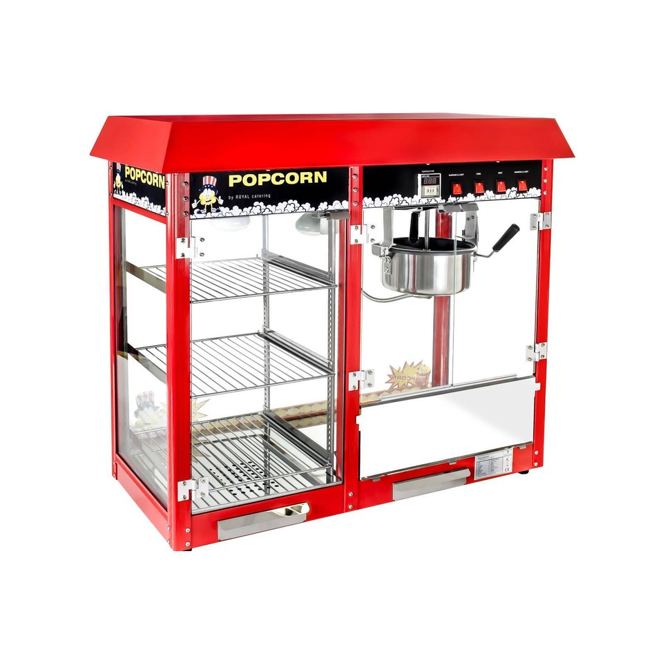 Popcornmaschine Popcornmaker Popcornautomat 1820W 5kg/h beheizte Kammer ...