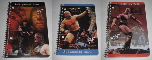 ONE (1) New 1998 WWF School Notebook The Rock Stone Cold The Undertaker ...