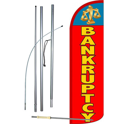 Bankruptcy Flag with Flag Pole and Spike | eBay