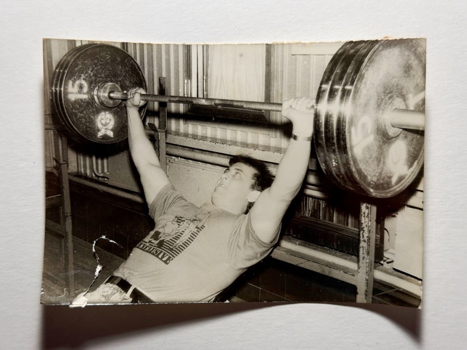 1970s Vintage Photo Weightlifter Muscular Beefcake Man Bodybuilder RPPC ...