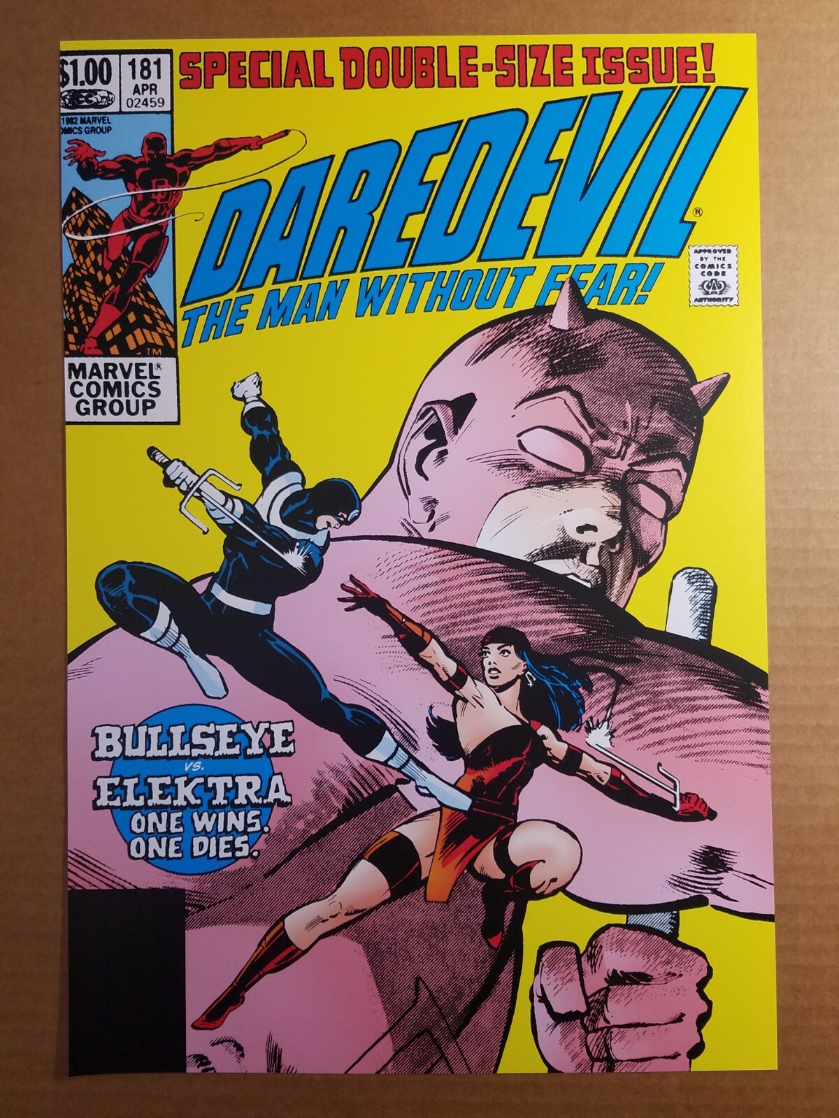 Daredevil 181 Elektra Bullseye Marvel Comics Poster by Frank Miller | eBay