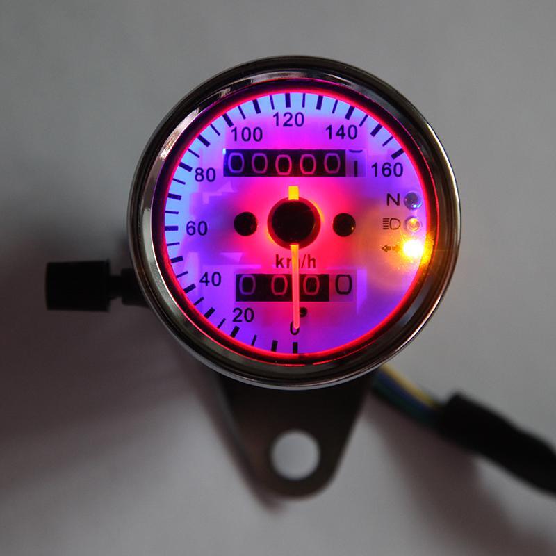Motorcycle LED Speedometer Gauge 12V for Harley Sportster 1200 Custom ...