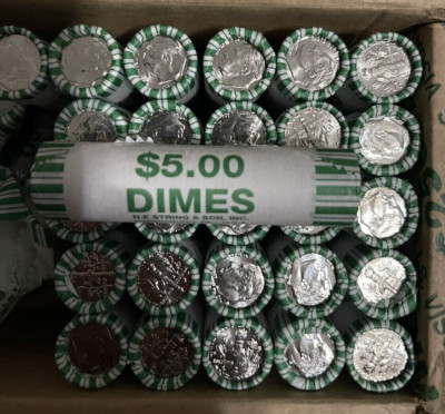 One (1) 2022-P Uncirculated Dime Rolls 50 dimes Per Roll - One Roll | eBay