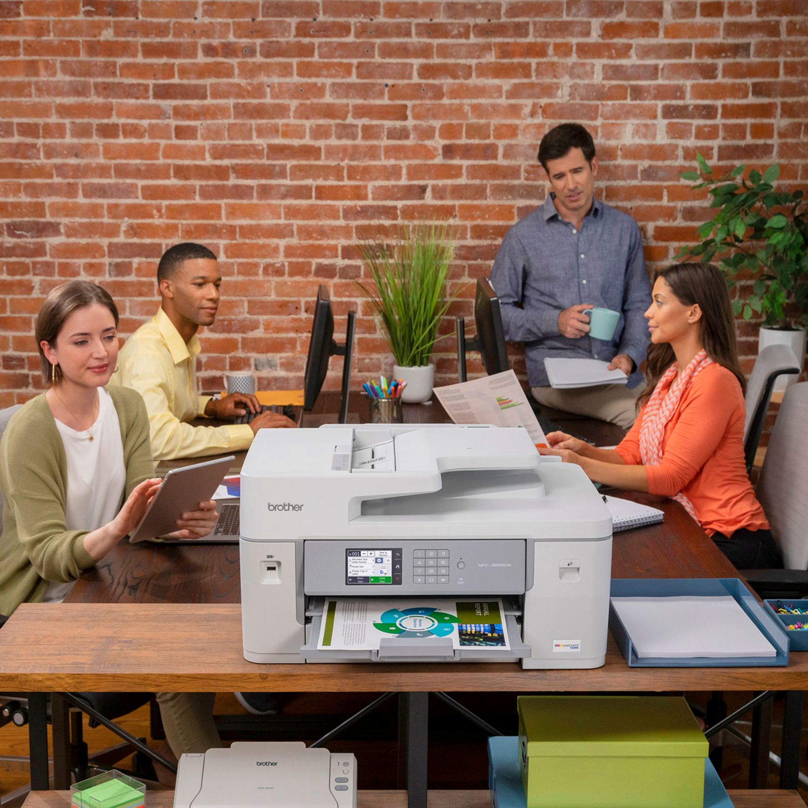 Brother - MFC-J6555DW INKvestment Tank All-in-One Inkjet Printer with ...