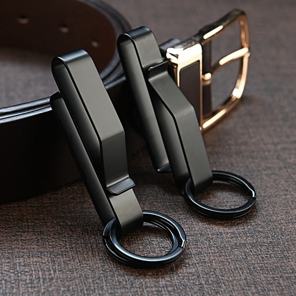 3 Sets Duty Belt Key Holder, Belt Key Clip, Stainless Steel Belt Loop ...
