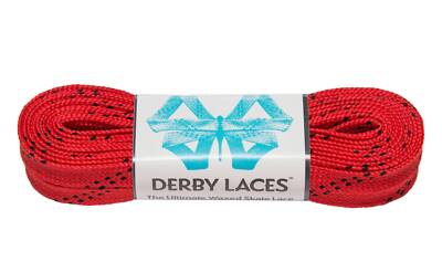Red - 96 inch (244 cm) ORIGIN by Derby Laces Waxed 1cm Wide Lace for ...