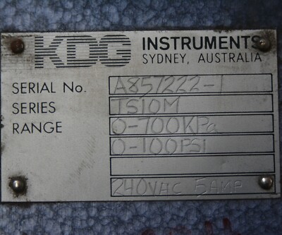 KDG TS10M Pressure Switch 0-700 KPa 0-100PSI 240VAC 5A | eBay