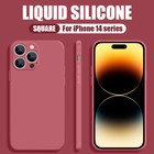 For iPhone 16 15 14 13 12 Pro Max 11 8 Plus Soft Liquid Silicone Back ...