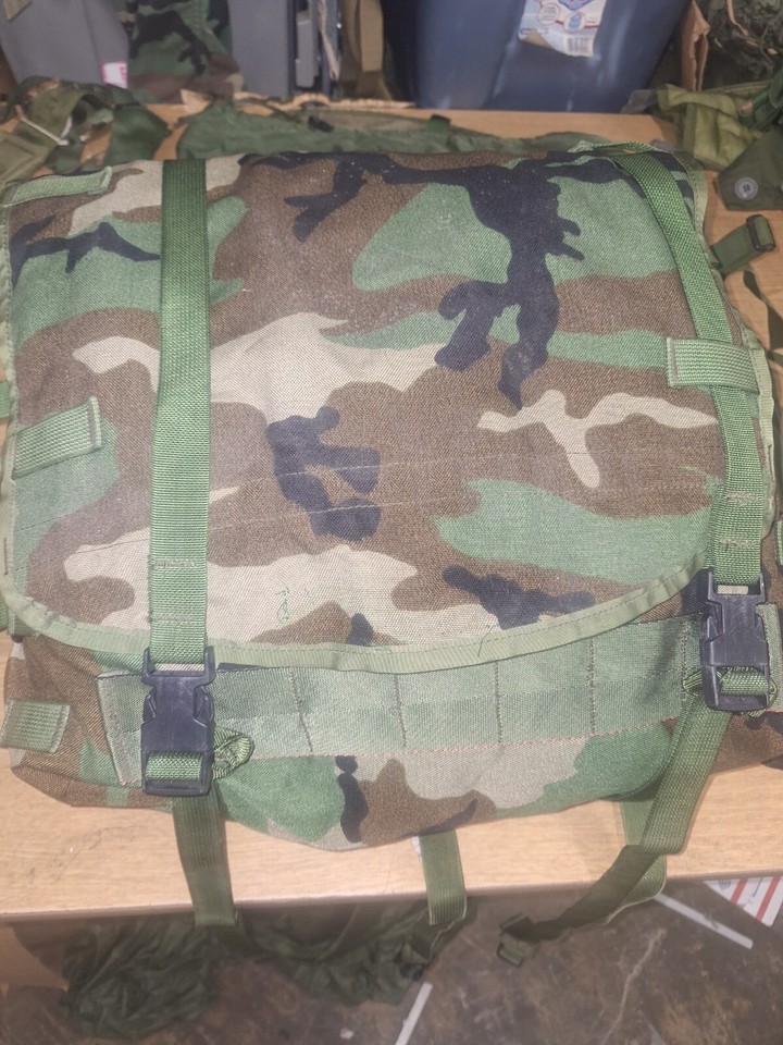 NICE USED USGI Woodland Molle II Main Pack NSN # 8465-01-465-2289 GOOD ...
