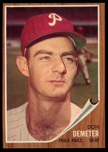 1962 Topps #146 Don Demeter NM Phillies 72389 | eBay